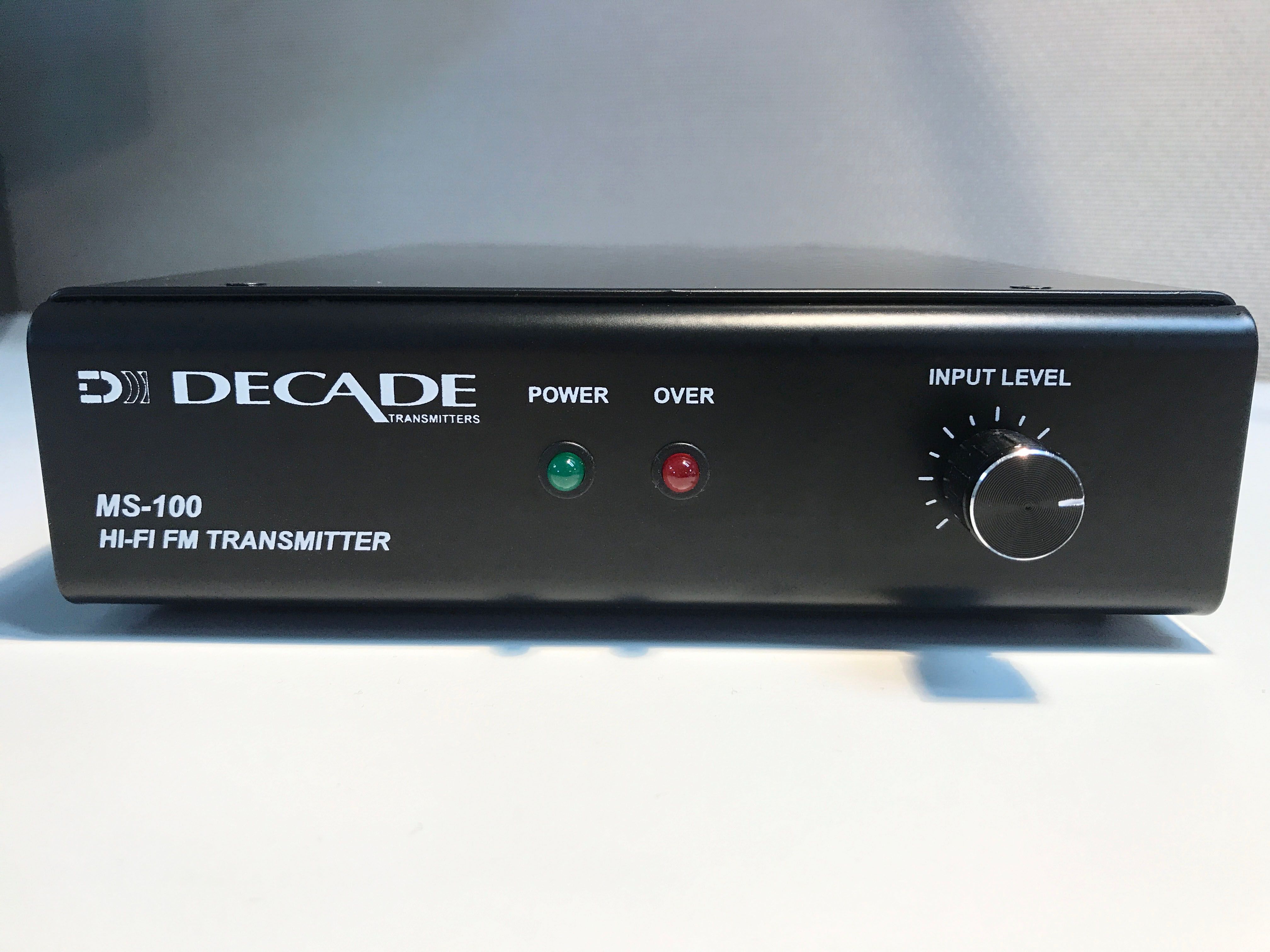 DECADE MS-100 FM Transmitter | Rental | Hollywood Sound Systems ... DECADE MS-100 FM Transmitter | Rental | Hollywood Sound Systems ...